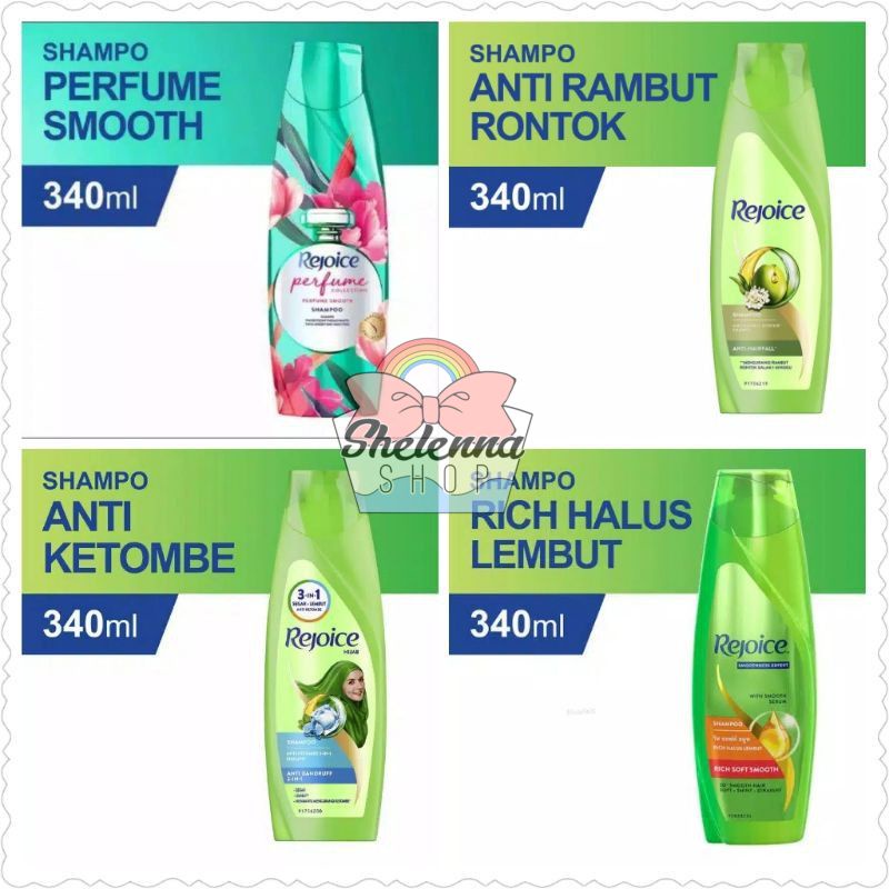 Jual Rejoice Hijab Anti Dandruft, Soft Smooth all varian 340 ml 150ml | Shopee Indonesia
