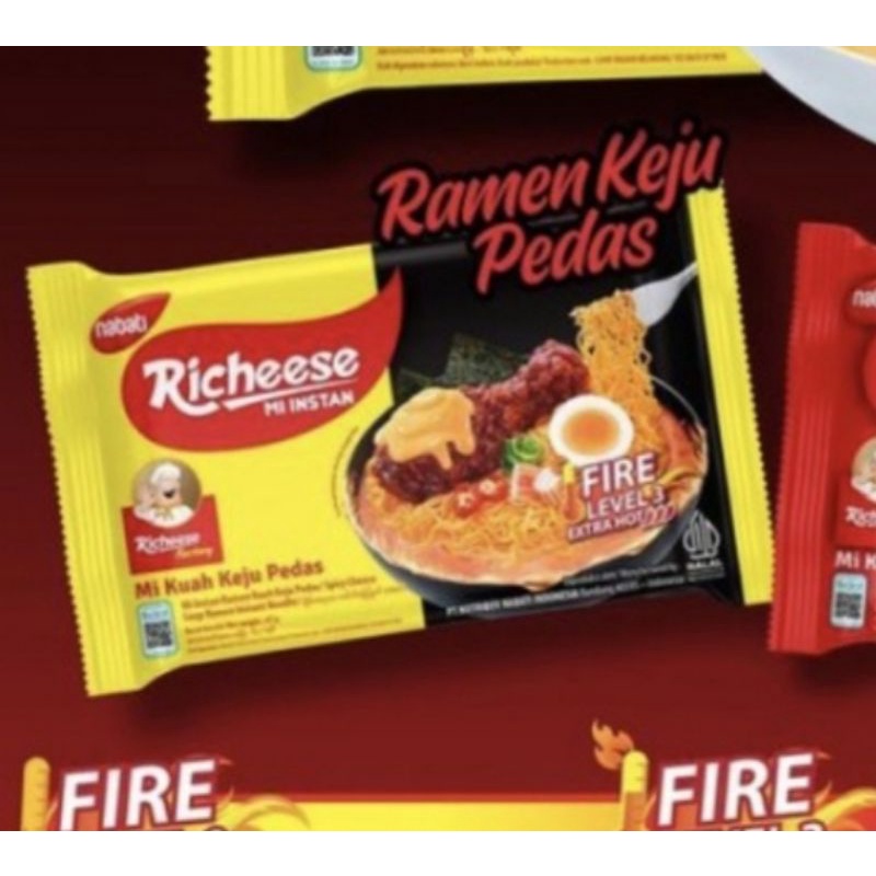 Jual Mie RICHEESE MIE GORENG mi instan ramen richeese level 0 level 3 ...