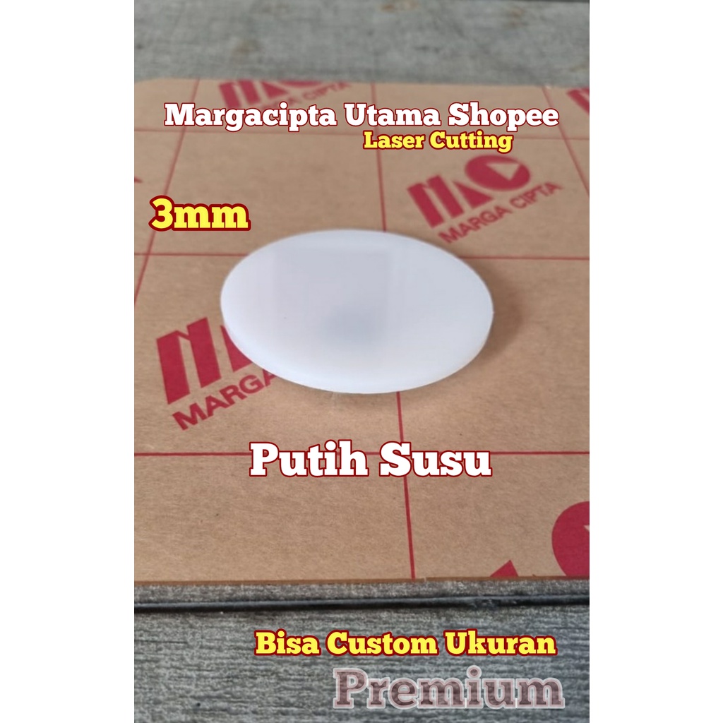Jual Premium Premium Acrylic Putih Susu 3mm Diameter 90cm Akrilik Laser Cutting Bulat Potongan ...