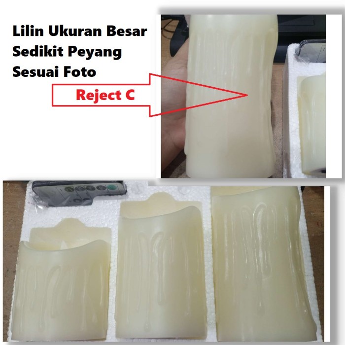 Jual Bahan Wax Lilin Asli Lilin Besar Elektrik Goyang Dengan Remote ...