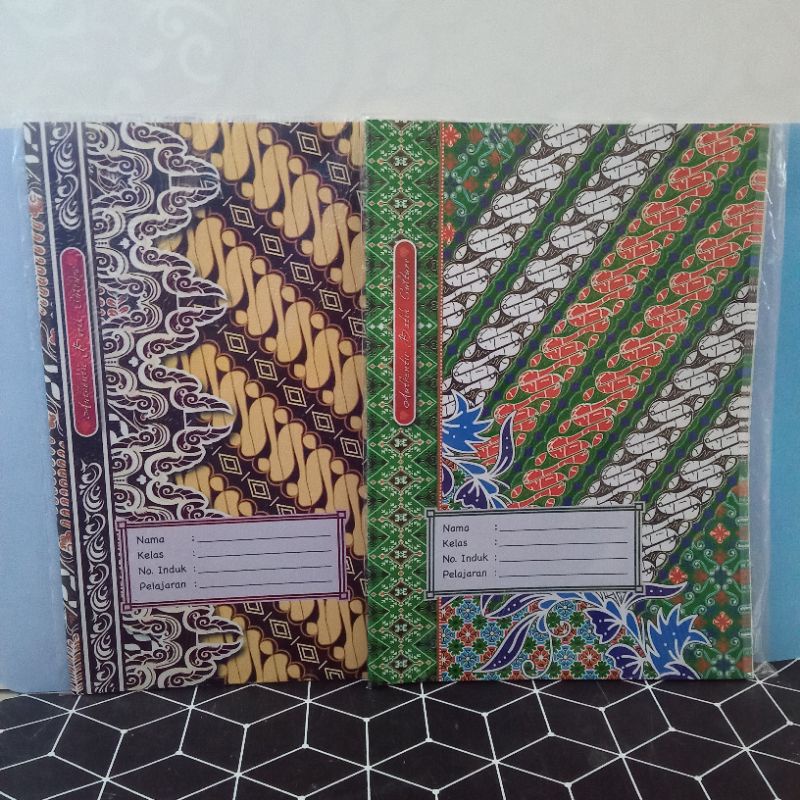 Jual Sampul Buku Motif Batik Berbagai Ukuran (Isi 20 lembar) | Shopee ...