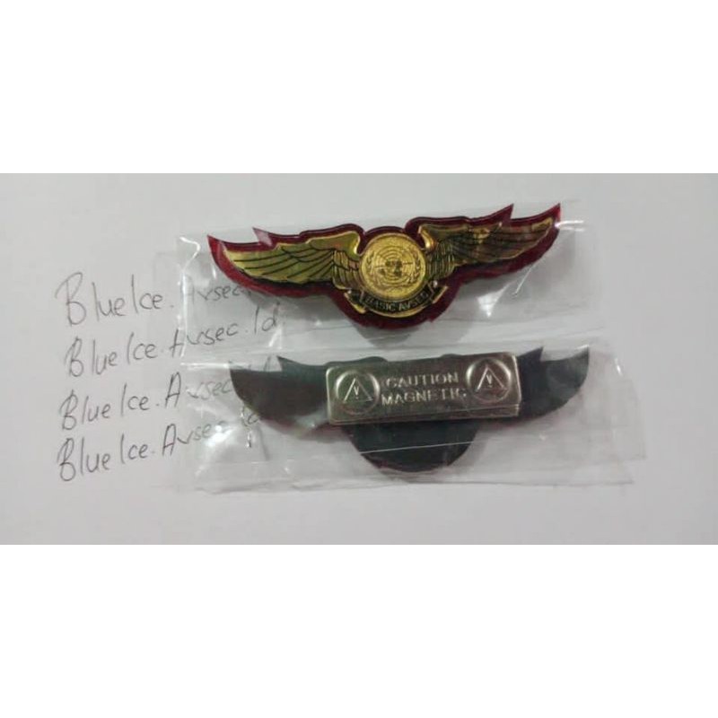 Jual WING BASIC AVSEC MIKA TEMPEL MAGNET | Shopee Indonesia