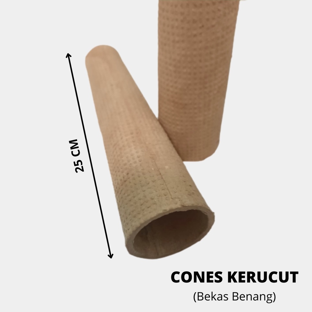 Jual Cones Kertas Kerucut / Paper Core / Cones Bekas Benang | Shopee ...