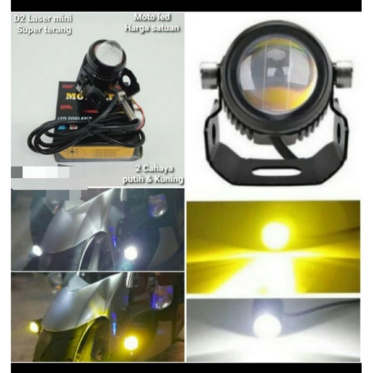 Jual Lampu LED D2 laser MOTO LED | Shopee Indonesia