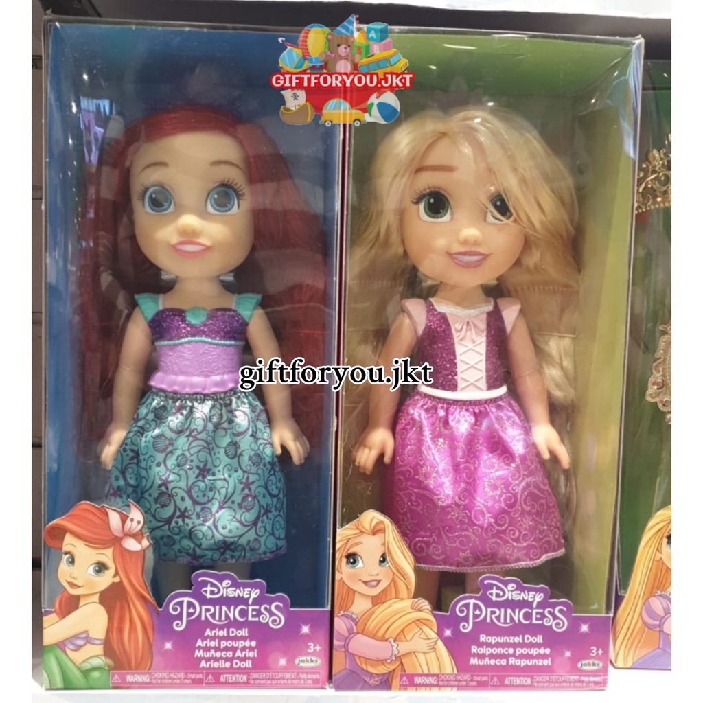 Jual Boneka Disney Princess Ariel Rapunzel Large Doll Original Jakks ...