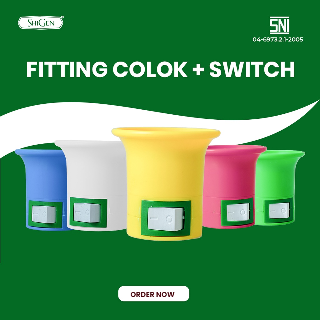 Jual FITTING COLOK SWITCH / Saklar On Off Switch Shigen SG-A17 1 Box ...
