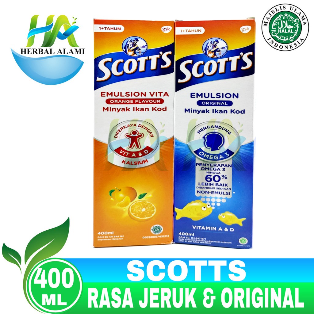 Jual Minyak Ikan Kod Scott's Emulsion 400 ml - Ikan Kod Scotts | Shopee ...