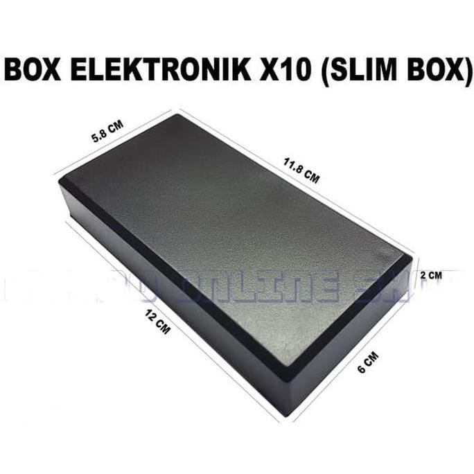 Jual Baru Box Project X10 Hitam Plastik 120X60X20 Mm Case Enclosure ...