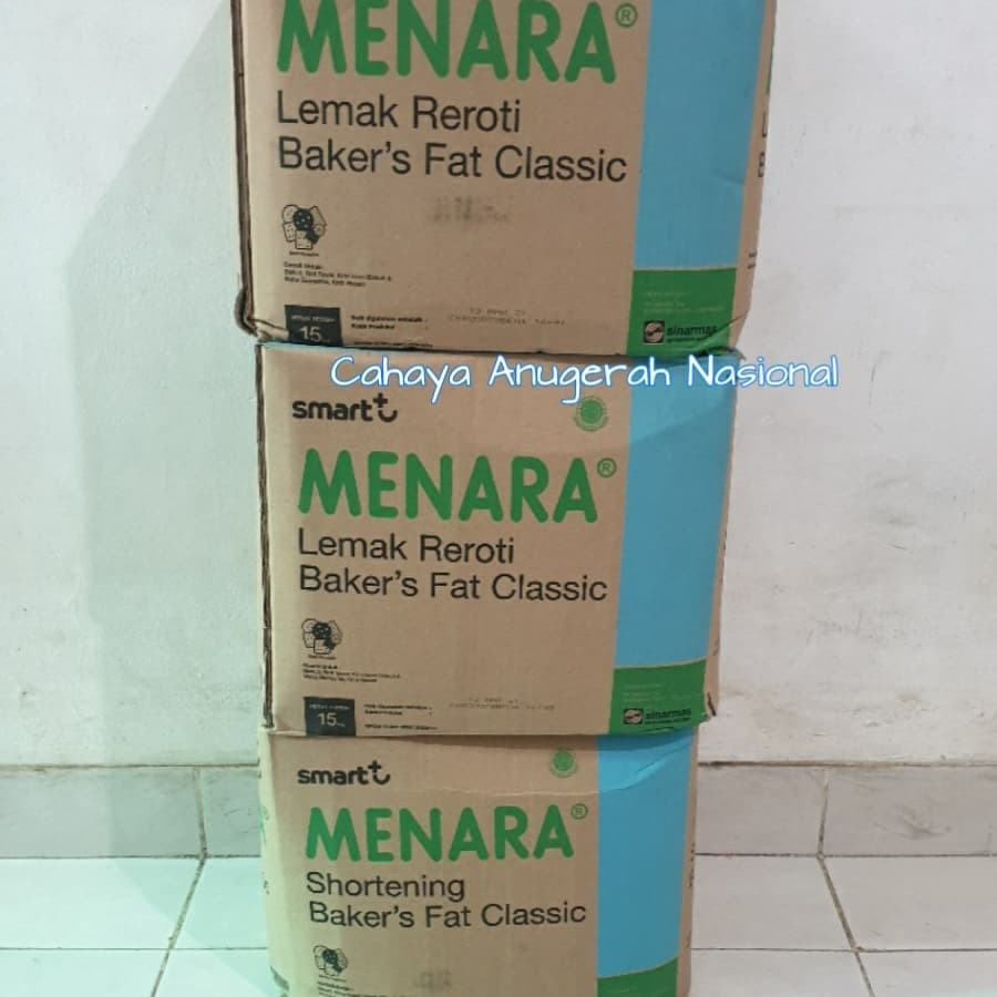 Jual Menara Shortening Baker's Fat Classic 15 Kg// 1 karton | Shopee ...