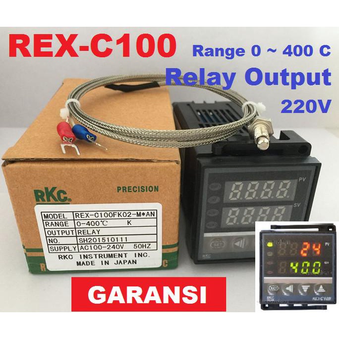 Jual Thermostat/Termostat Temperatur Controller Pengatur Suhu REX-C100 ...