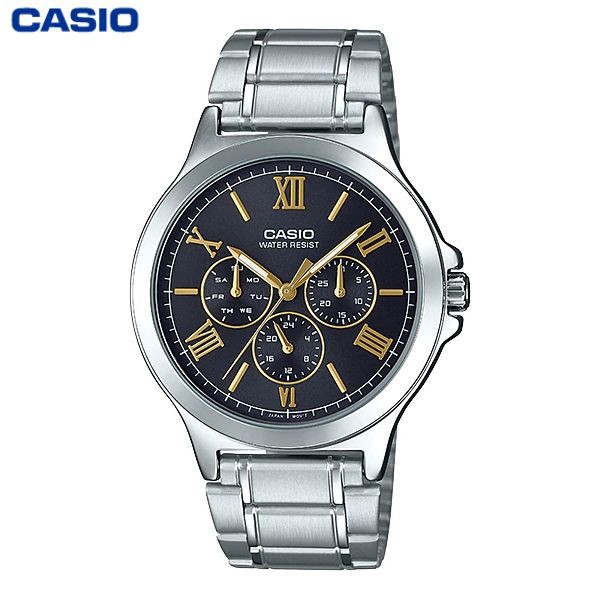 Jual JAM TANGAN PRIA CASIO MTP-V300D-1A2 ORIGINAL - MTPV300D SILVER ...