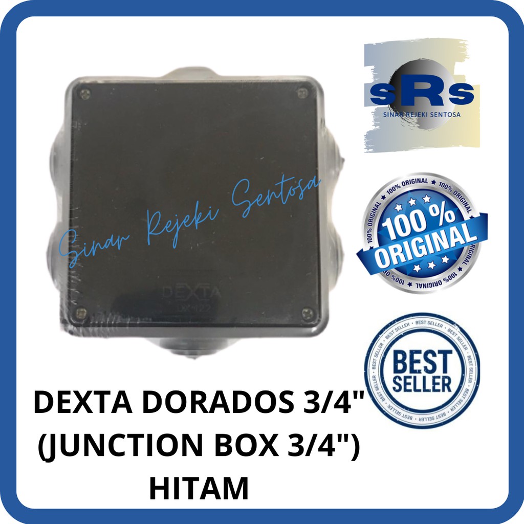 Jual DEXTA DORADOS/DURADUS/JUNCTION BOX 3/4" - HITAM | Shopee Indonesia
