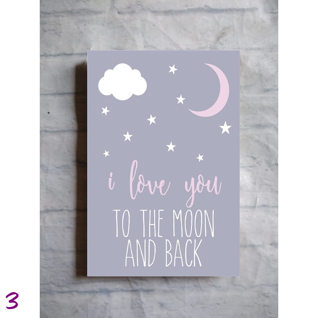 Jual Poster Gambar Awan Kartun Lucu Nordic Dekorasi rumah kamar anak ...
