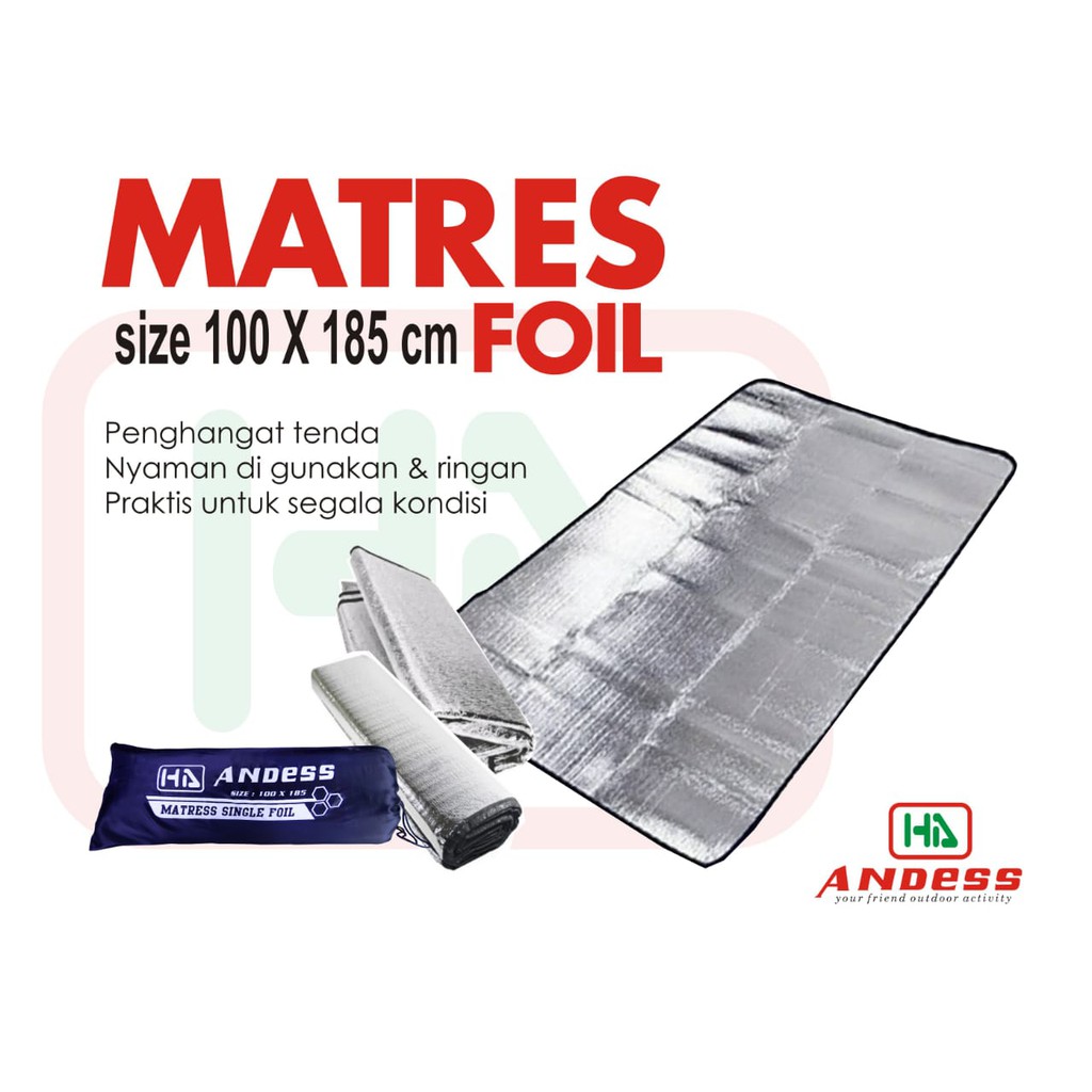 Jual Matras Aluminium Foil Matras Foil Matras Camping | Shopee Indonesia