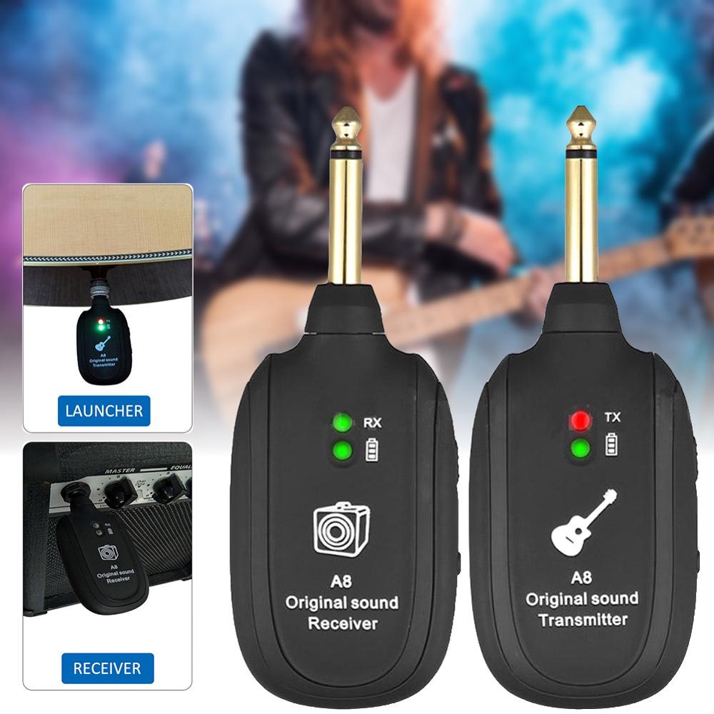 Jual KEEP MOTION UHF A8 Wireless System Gitar Transmitter Receiver ...