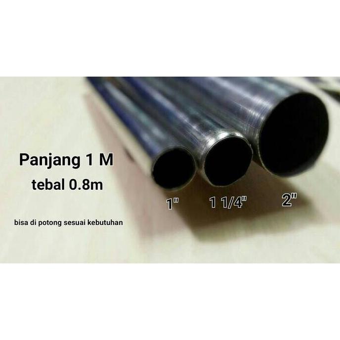 Jual Pipa 1" X 1Mtr Bulat Stainless Steel | Shopee Indonesia