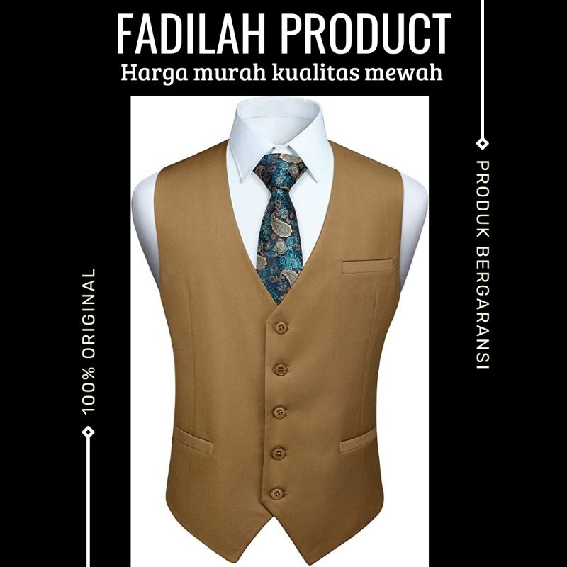 Jual Vest Formal - Rompi Setelan Dalaman Jas Pria | Shopee Indonesia