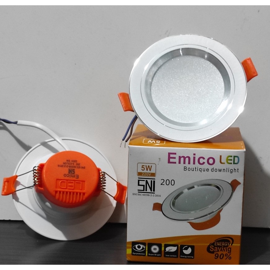 Jual LAMPU DOWNLIGHT LED 3 WARNA PUTIH NATURAL WARM WHITE 5W 5 WATT / LAMPU DOWNLIGHT 3 WARNA 5 ...