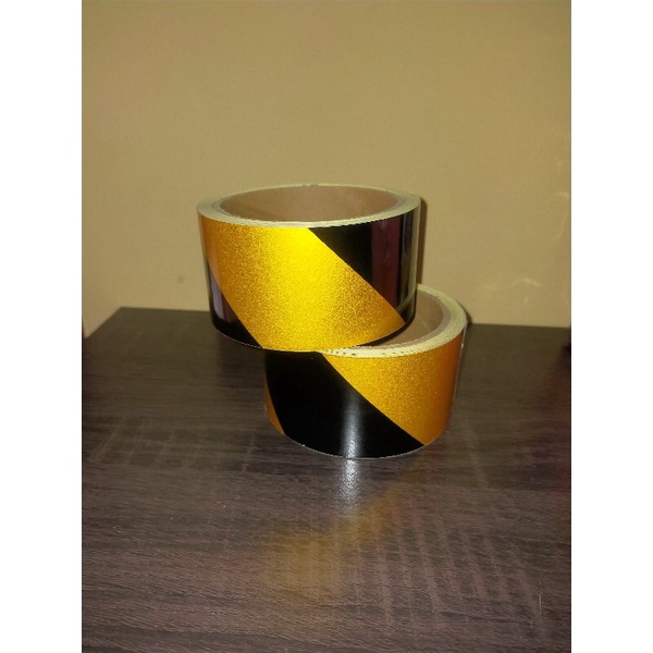 Jual Stiker Scotlite Reflektive Lakban Yellow-Black Sticker Ukuran ...