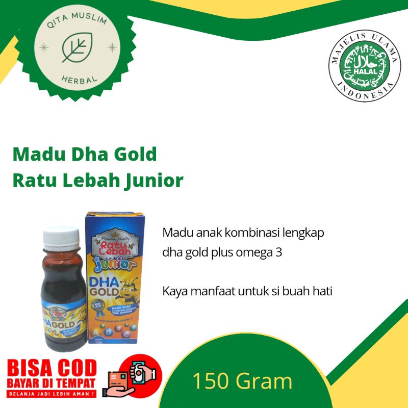 Jual DHA Gold Ratu Lebah Junior ( Vitamin Anak ) | Shopee Indonesia