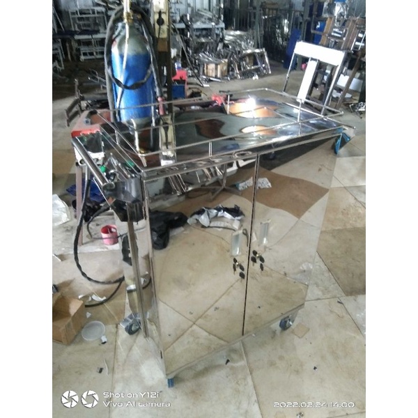 Jual Trolley food penghangat 16 tray (rack)/troli food/trolley food ...