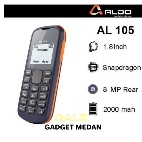 Jual HP ALDO 105 MONO/ Aldo AL-105 Mono Handphone GARANSI RESMI ...