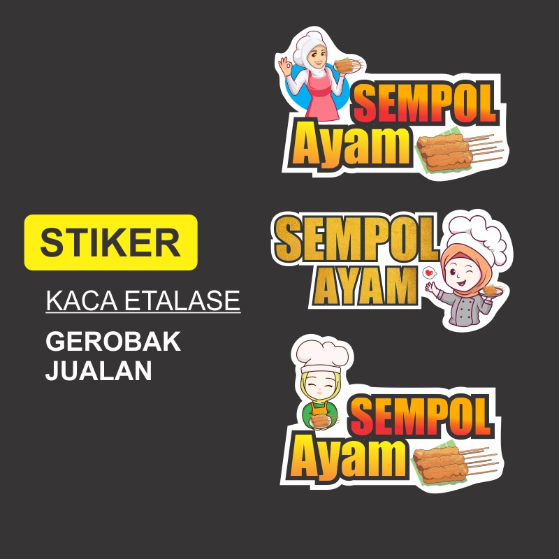 Jual Stiker sempol ayam | Shopee Indonesia