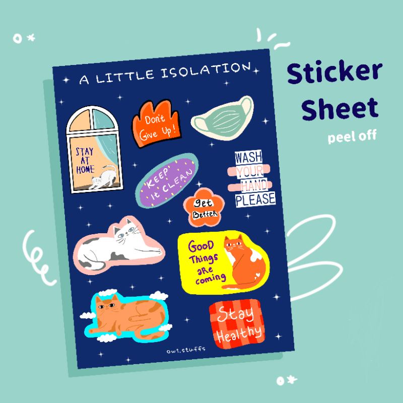 Jual Sticker Sheet (Cat Isolation) | Shopee Indonesia