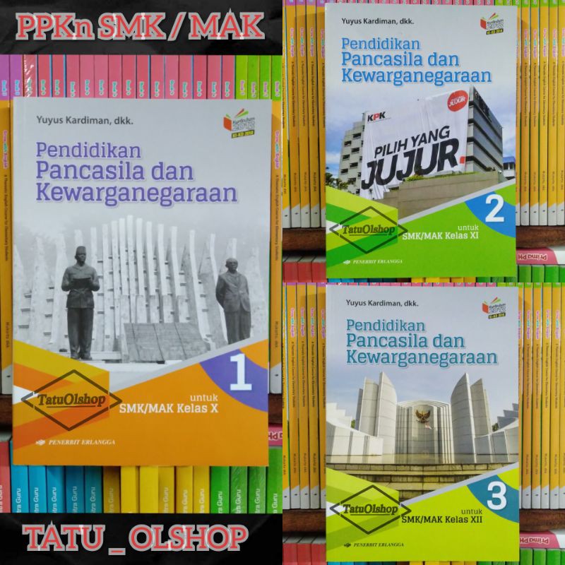 Jual Buku PPKn PKN SMK Kelas 10 11 12 X XI XII 1 2 3 KIKD Original ...
