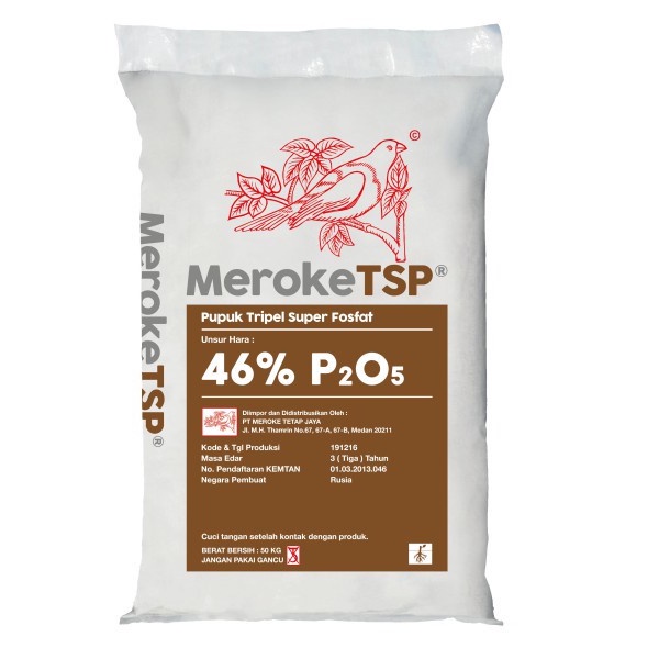 Jual Meroke TSP Super 46% Meroke TSP P2O5 Zak 50kg Pupuk Tanaman ...