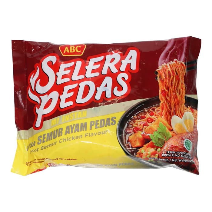 Jual [HALAL] ABC Selera Pedas Mi Instan Rasa Semur Ayam Pedas 70gr ...