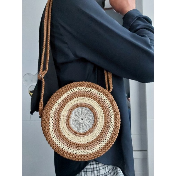 Jual Tas Bulat | Tas Rajut Bulat | Shopee Indonesia
