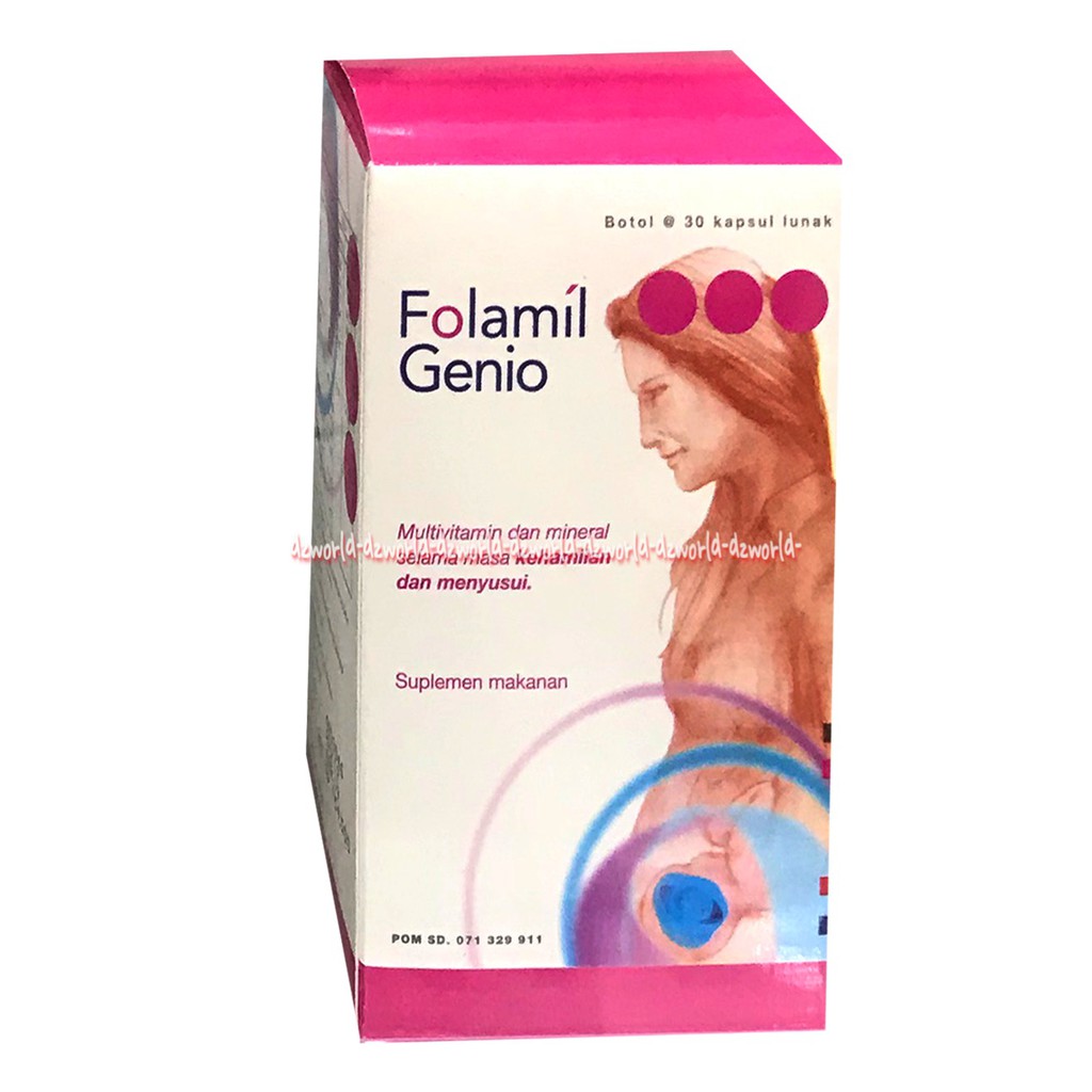 Jual Folamil Genio 30 Kapsul suplemen ibu hamil dan menyusui yang ...