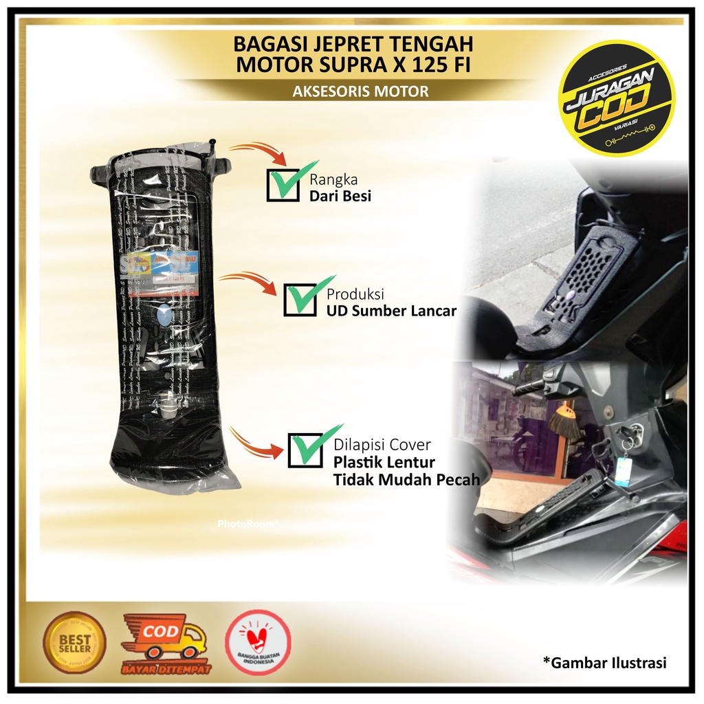 Jual Rak Jepit Tengah Honda Supra X 125fi 2014-2022 / bagasi tengah ...