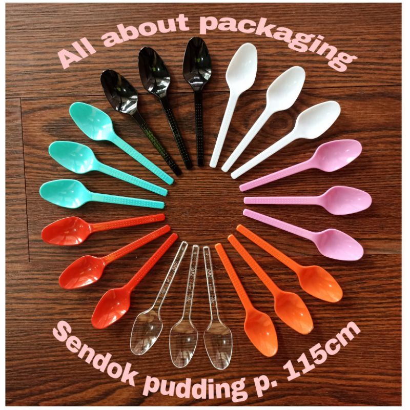 Jual Sendok pudding plastik/sendok puding | Shopee Indonesia