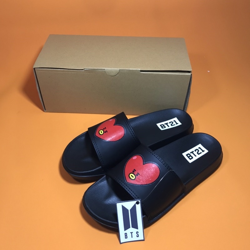 Jual BT21 Sandal Slide BT21 TATA, COOKY. Sandal Slide BT21 by Sendal.ku ...
