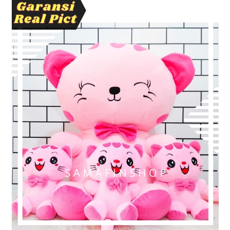 Jual BONEKA KUCING KAWAI BERANAK JUMBO BESAR MURAH LUCU LEMBUT ORIGINAL ...