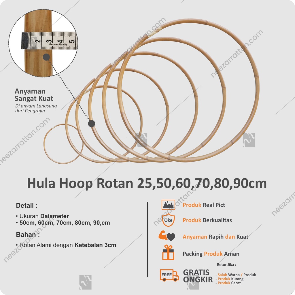 Jual Hula Hoop hulahoop hulahop holahop Rotan 50, 60, 70, 80 dan 90 cm | Shopee Indonesia