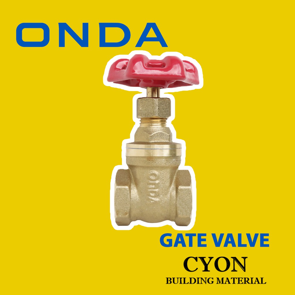 Jual ONDA GATE VALVE KUNINGAN 3/4" (STOP KERAN KRAN PIPA) | Shopee Indonesia