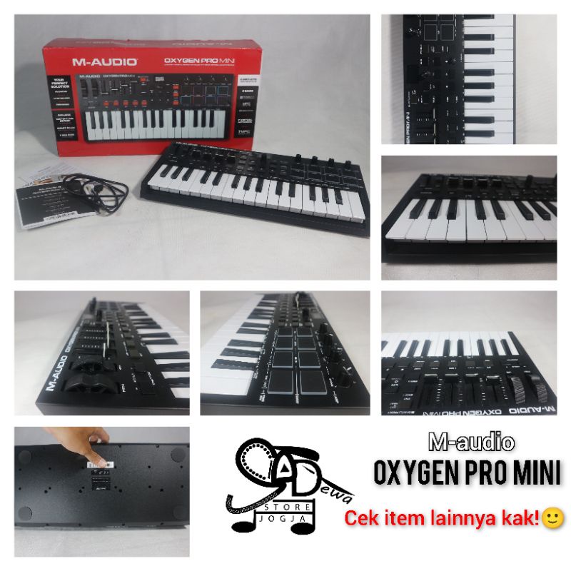 Jual M AUDIO OXYGEN PRO MINI 32 KEYS MIDI CONTROLLER CONTROLER | Shopee ...