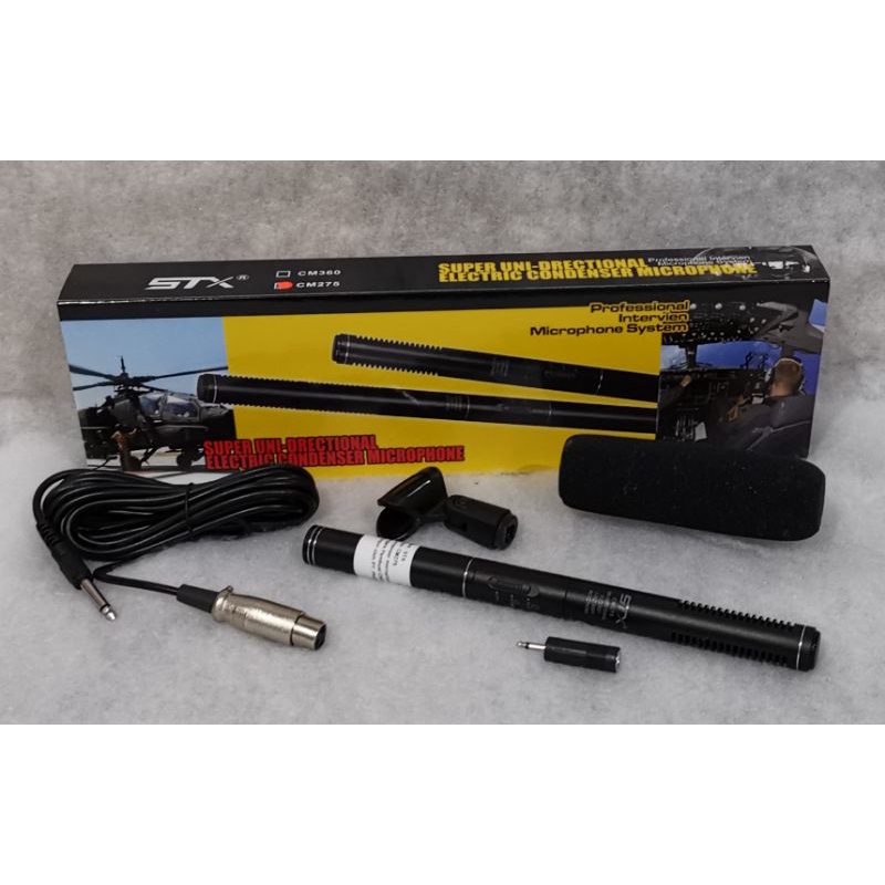 Jual mic condensor stx cm 275 27cm mic shotgun shot gun mic tembak ...