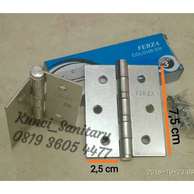 Jual Engsel Jendela 3 Inch Ferza / Engsel Jendela Murah / Engsel Kupu ...