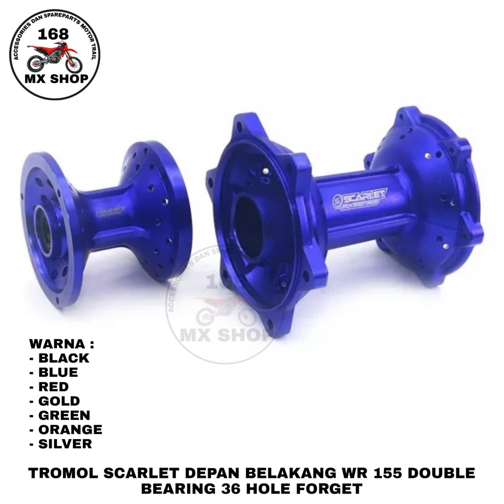 Jual Tromol Trombol Hub depan belakang Scarlet Forged WR155 36 Hole ...