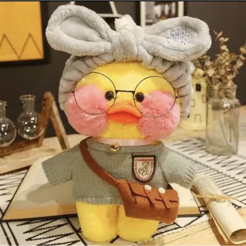 Jual Boneka bebek lalafanfan cafe mimi duck kostum abu | Shopee Indonesia