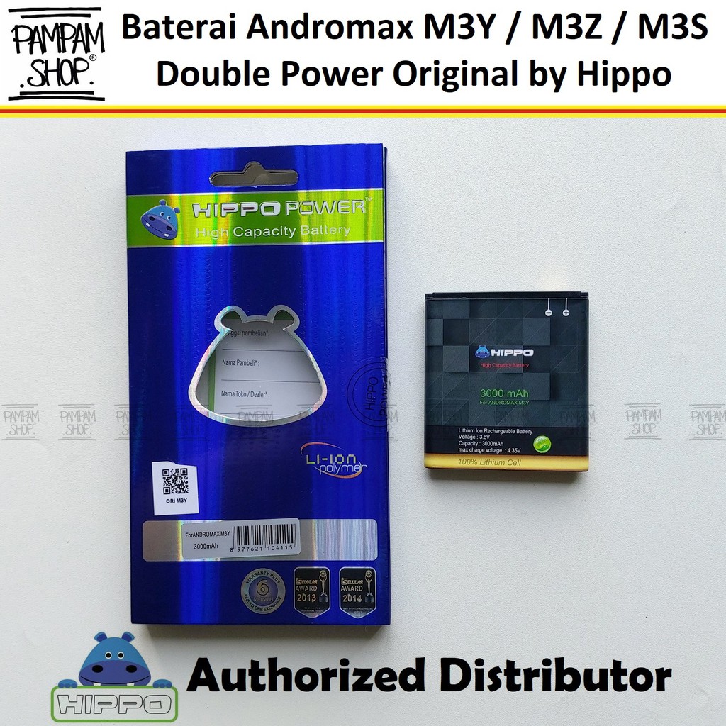 Jual Baterai Hippo Double Power Original Modem Andromax M3Y M3Z M3S ...
