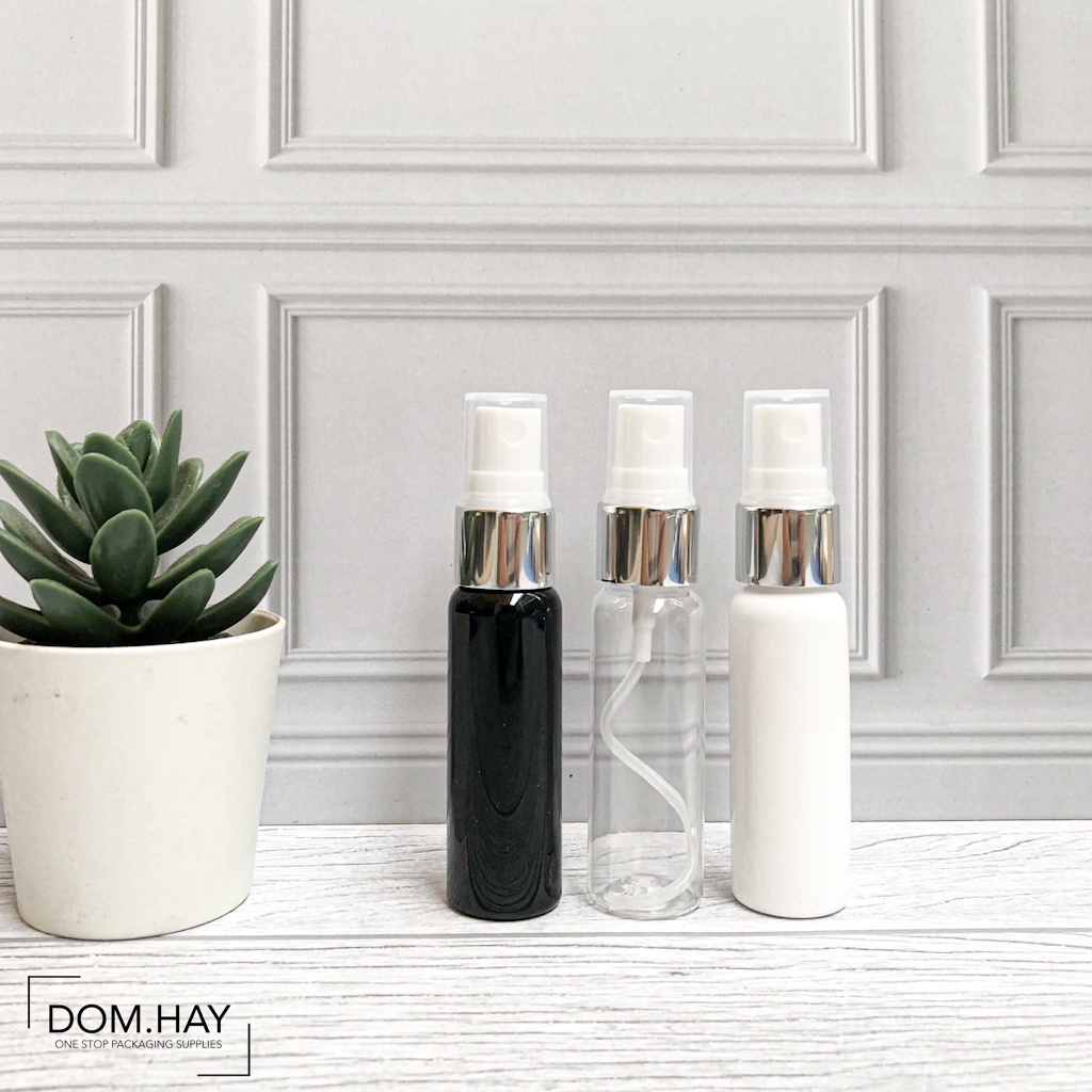 Jual 30ml Botol Spray Silver Plastik PET Face Mist Semprot ...