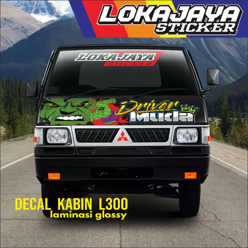 Jual STICKER DECALPRINT STIKER KABIN L300 LAMINASY GLOSSY | Shopee ...