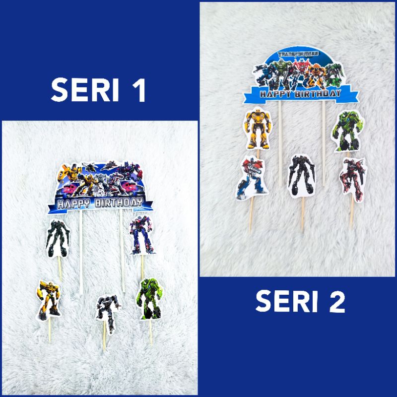 Jual cake topper/topper banner/hiasan kue TRANSFORMERS | Shopee Indonesia