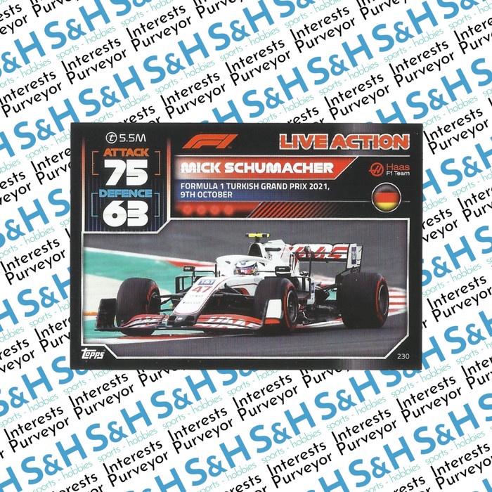 Jual Kartu Turbo Attax 2022 LA Haas MSC 230 F1 Formula 1 original ...