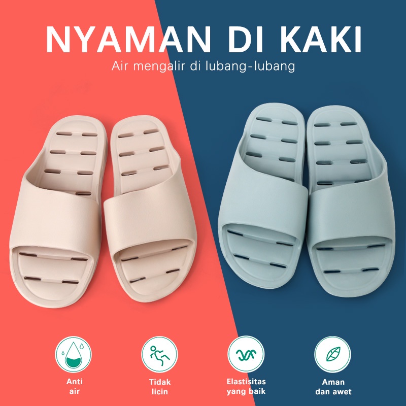 Jual [ FREE GIFT ] Sandal Rumah Pria Wanita Sandal Karet Toilet Slipper ...